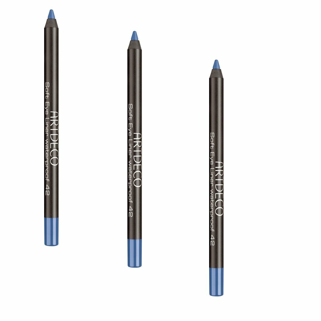 Карандаш Artdeco для век водостойкий Soft Eye Liner Waterproof тон 42, 1,2 г 3шт