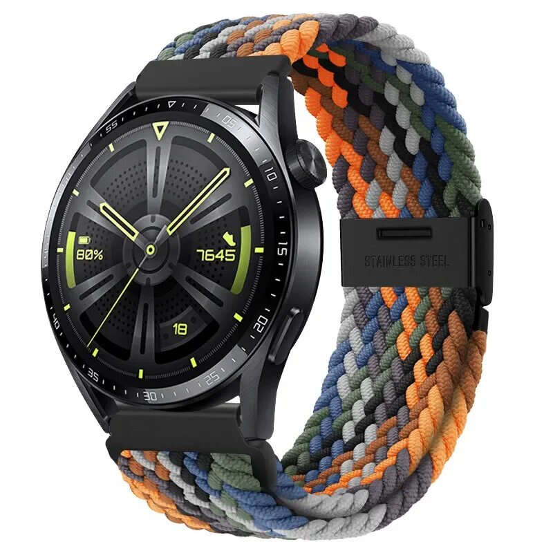 Эластичный ремешок для часов CAOWTAN 20/22 мм для Samsung Galaxy Watch 5/4, Huawei GT2/3