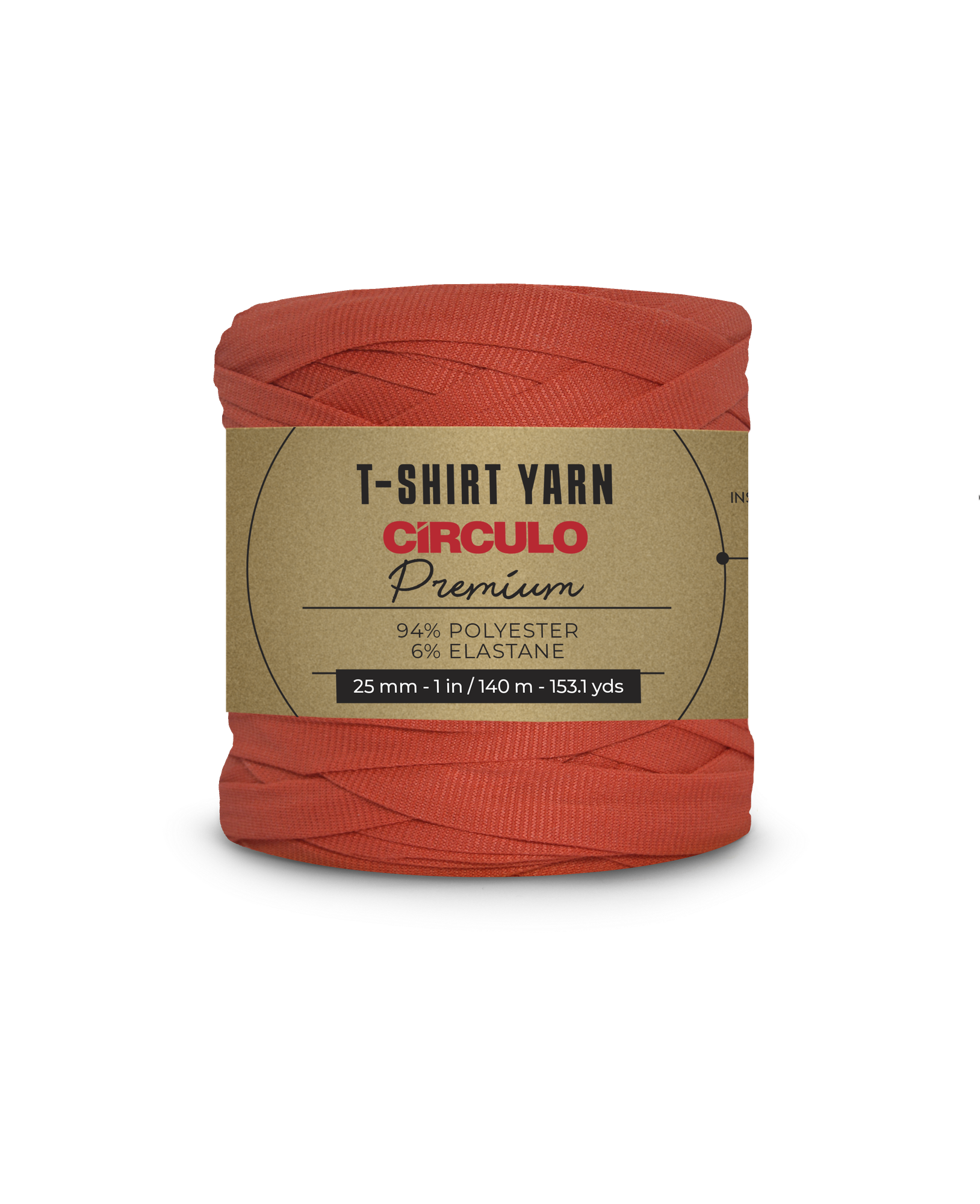 Пряжа CiRCULO PREMIUM T-SHIRT YARN (94% полиэстер, 6% эластан, 270гр. 140м, цвет 3881
