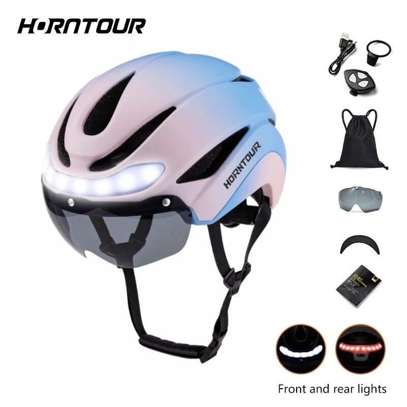 Horntour Велошлем дорожный, Powder blue