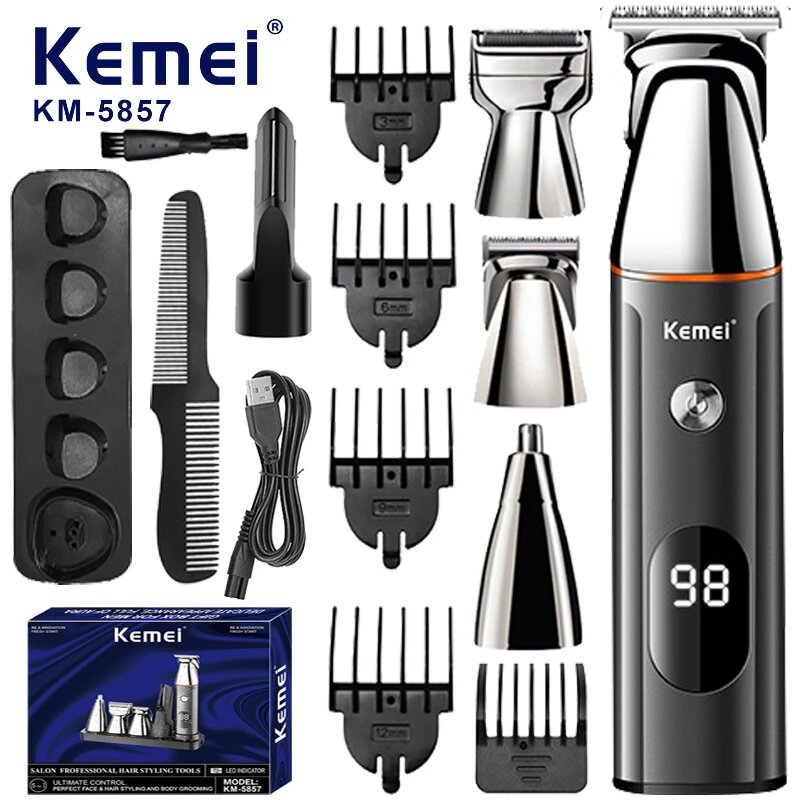 Триммер Kemei KM-5857 5-в-1