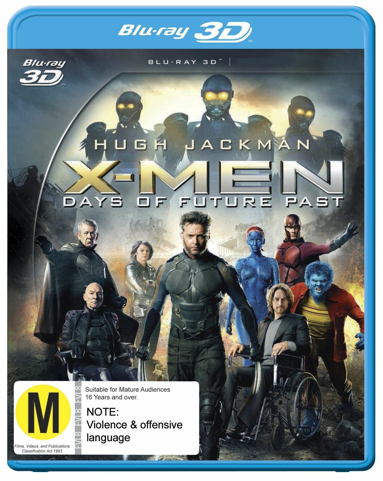 3D Люди Икс: Дни минувшего будущего (2014) Blu-ray 50Gb (блю-рей)