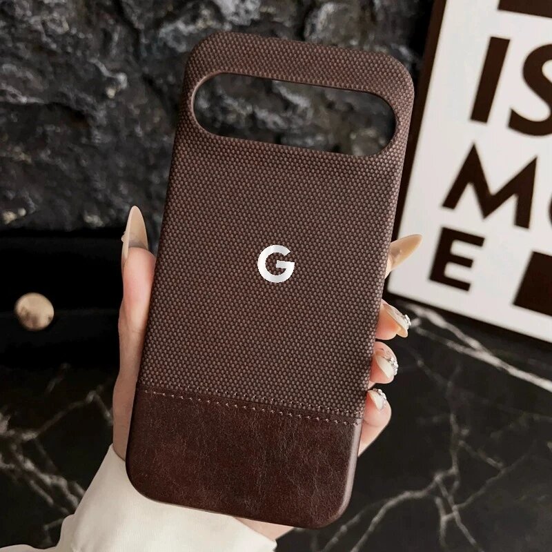Ретро-чехол Из Денима И Кожи Для Google Pixel С Магнитной Застежкой, Без brown magnetic, Pixel 9 Pro