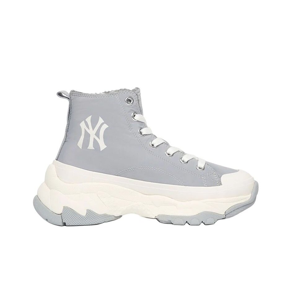 Кроссовки MLB Chunky High, размер EU 38 стопа (24CM), белый/серый — фото 1