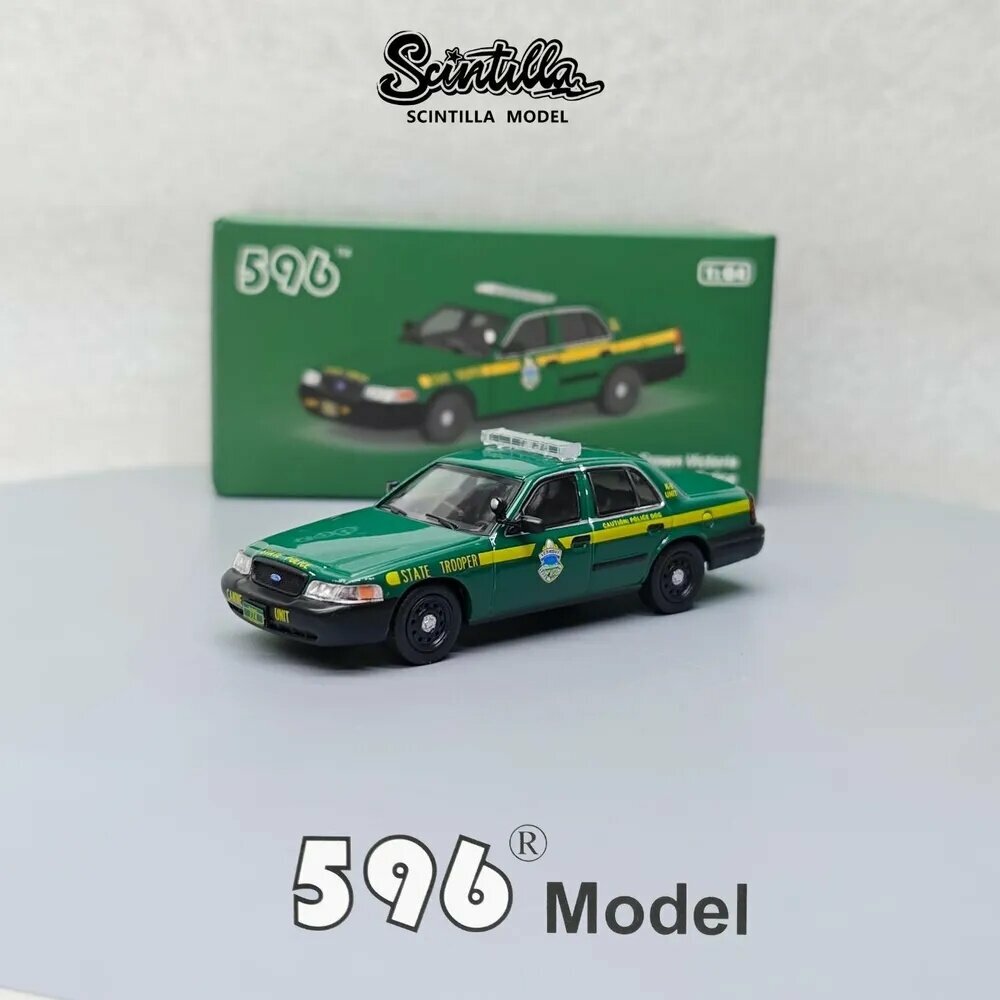 Машинка 596 Model 1/64 #Ford Crown Victoria Vermont State Police Литой под давлением автомобильной модели