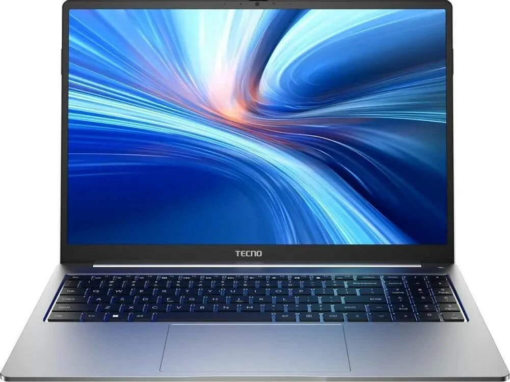 Ноутбук Tecno MegaBook T16RA 16" IPS, Core i5-13420H, 16Гб LPDDR4X, 1Тб SSD, Intel UHD, Windows11, серый (4894947125164)