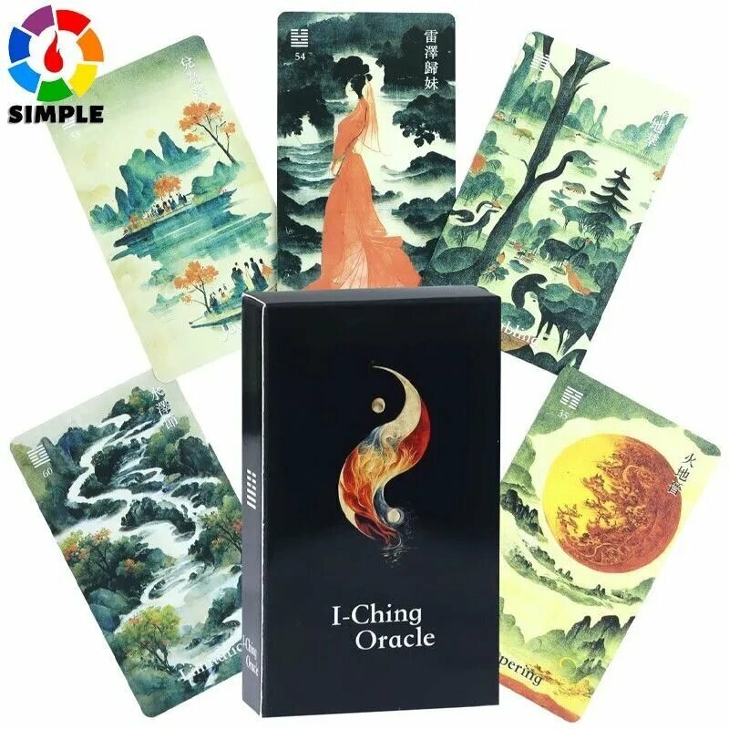 The Illustrated I-Ching: A Guide to the Book of Change Divination Ancient Eastern Wisdom Bilingual Карты Таро Карточная игра