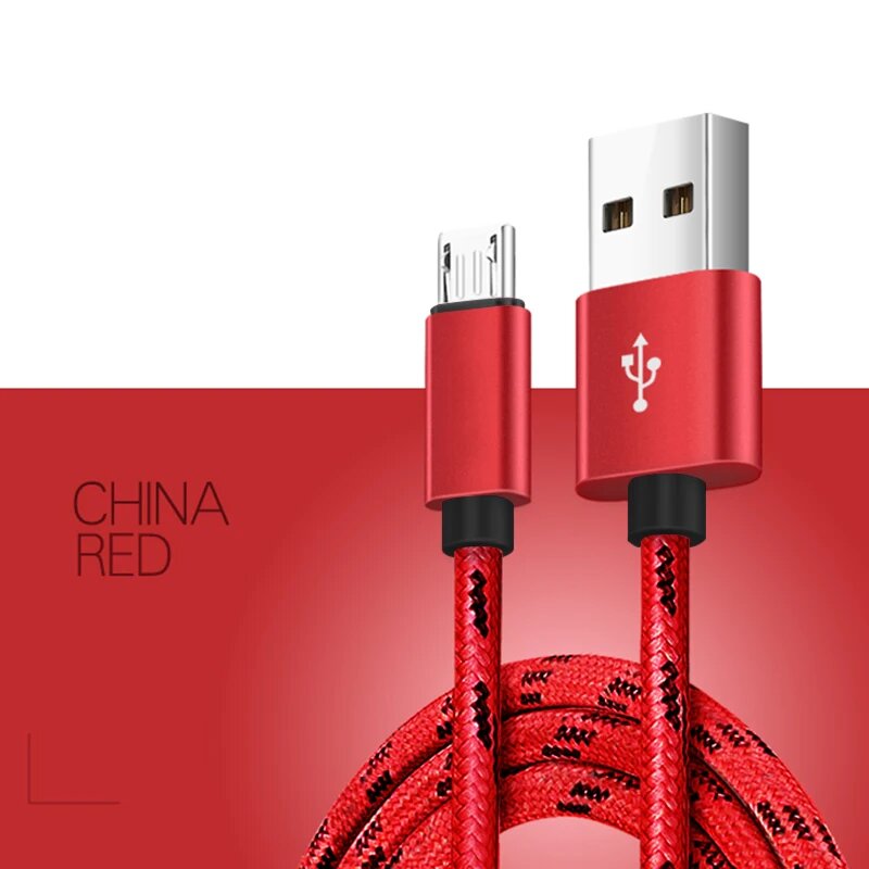 Розовый Micro USB кабель 25см для Android — фото 1