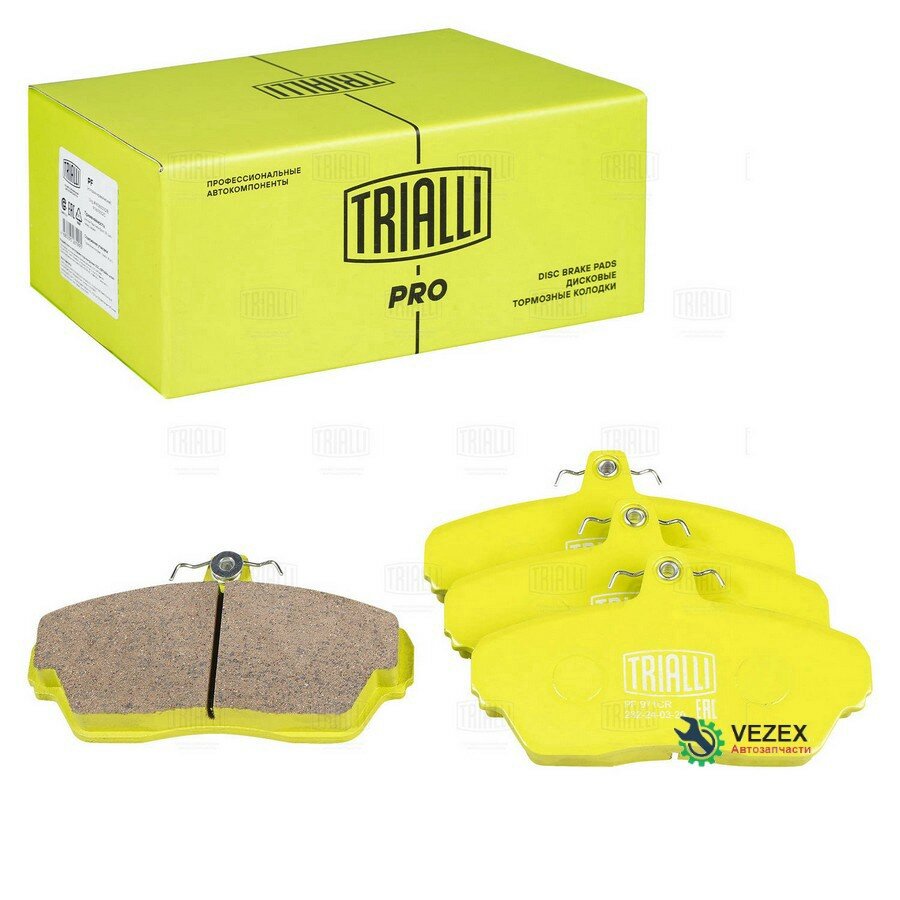 TRIALLI PF971CR Колодки торм. для а/м ГАЗ 3302 диск. перед. (керам.) (PF 971CR) PRO