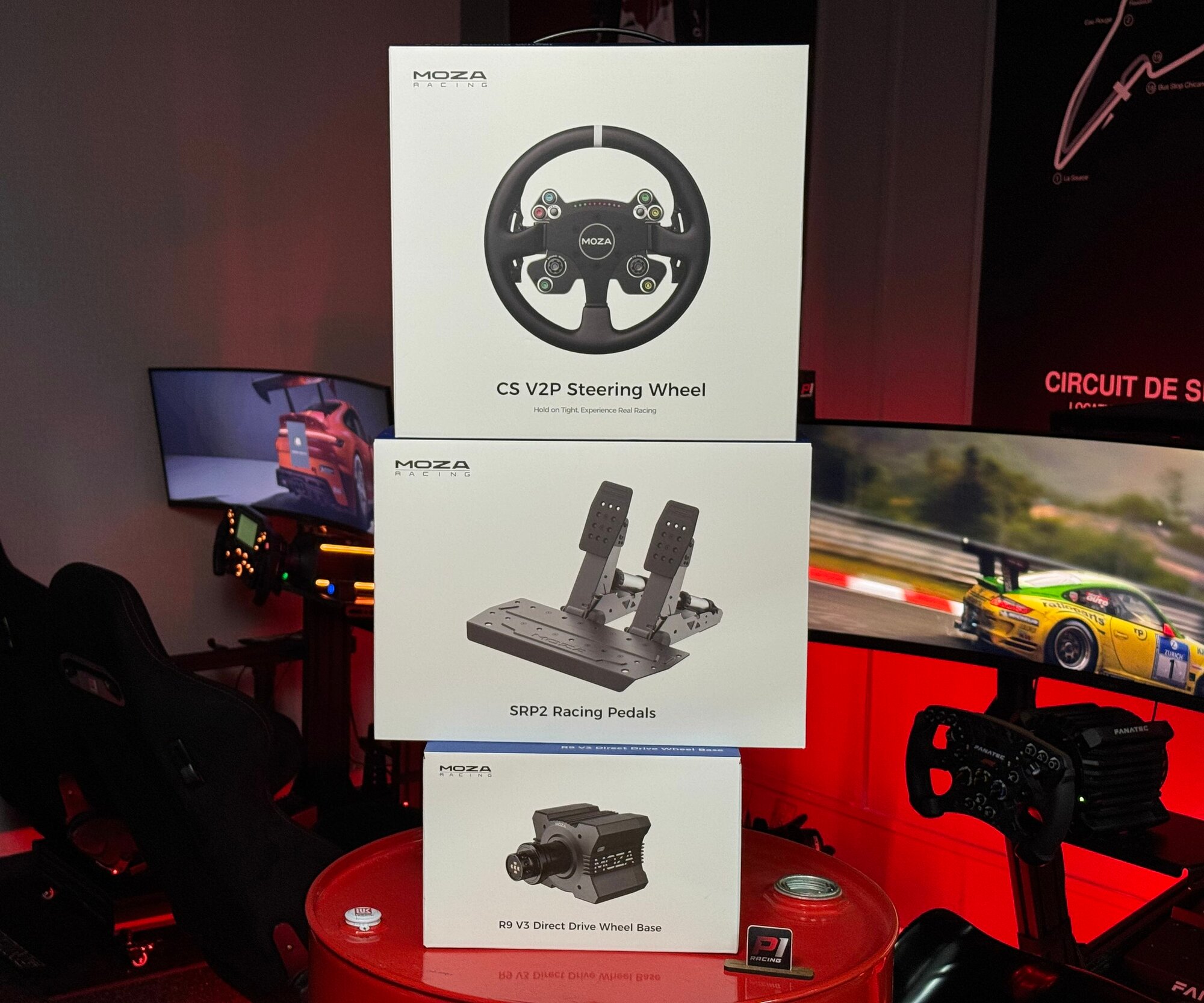 Набор Road Medium Bundle: Moza R9, CS, SRP2 / Набор для симрейсинга