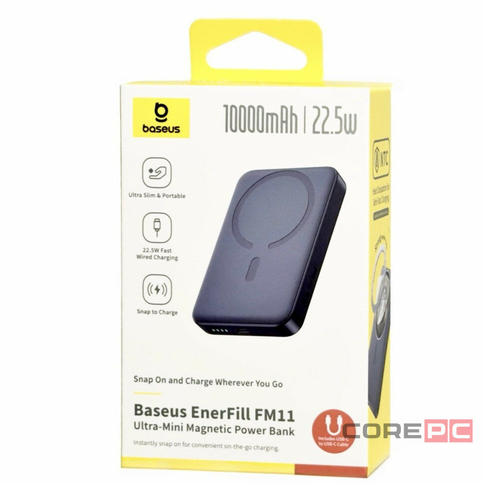Повербанк Powerbank Baseus EnerFill FM11 22.5W 10000mAh P1008210E123-00 черный