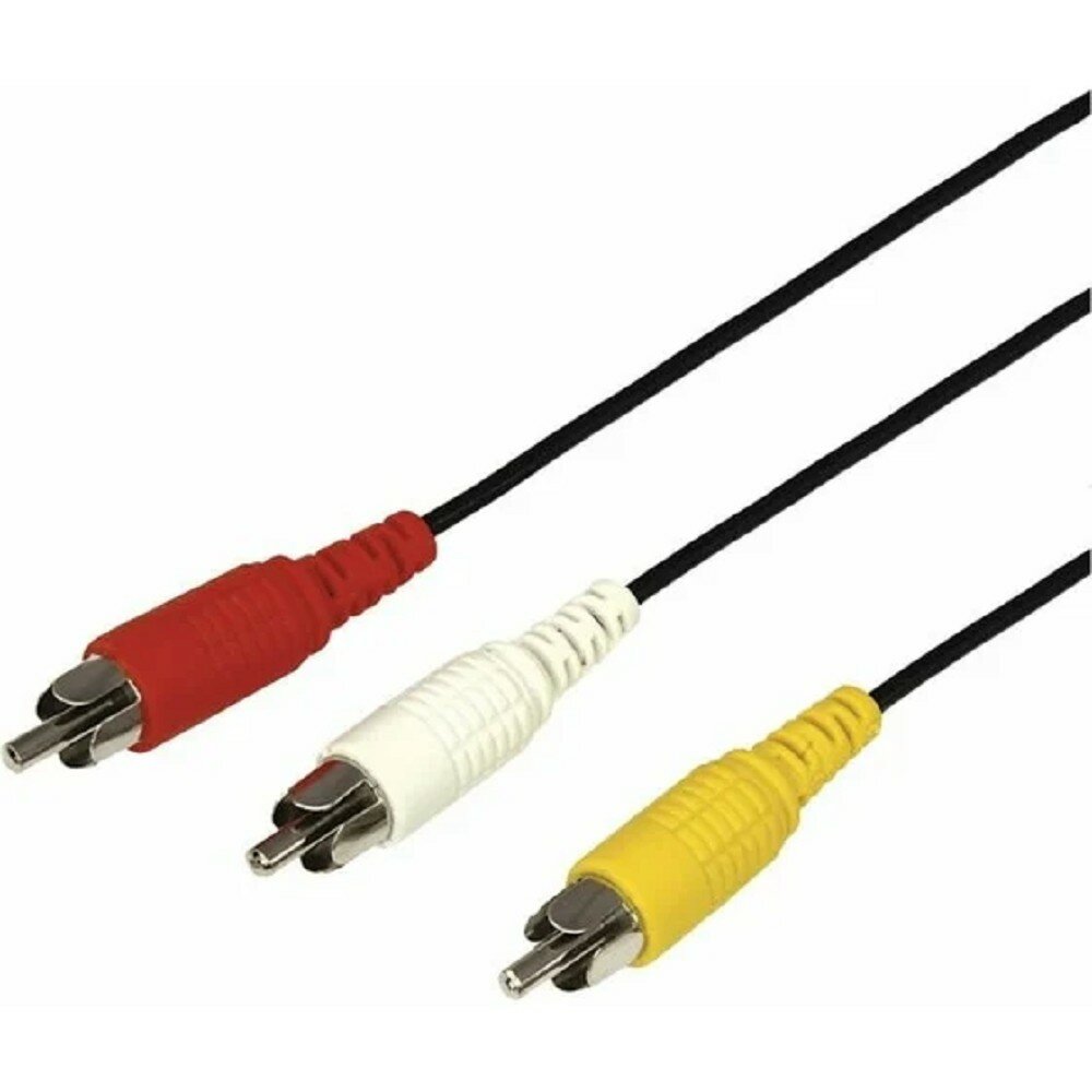 Аудио кабель переходник REXANT 17-0204 RCA x 3 (male) - RCA x 3 (male)