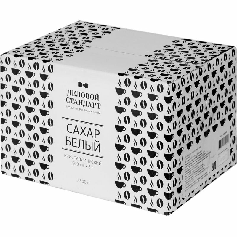 Деловой стандарт Сахар порционный в стиках, 5 г, 500 шт //