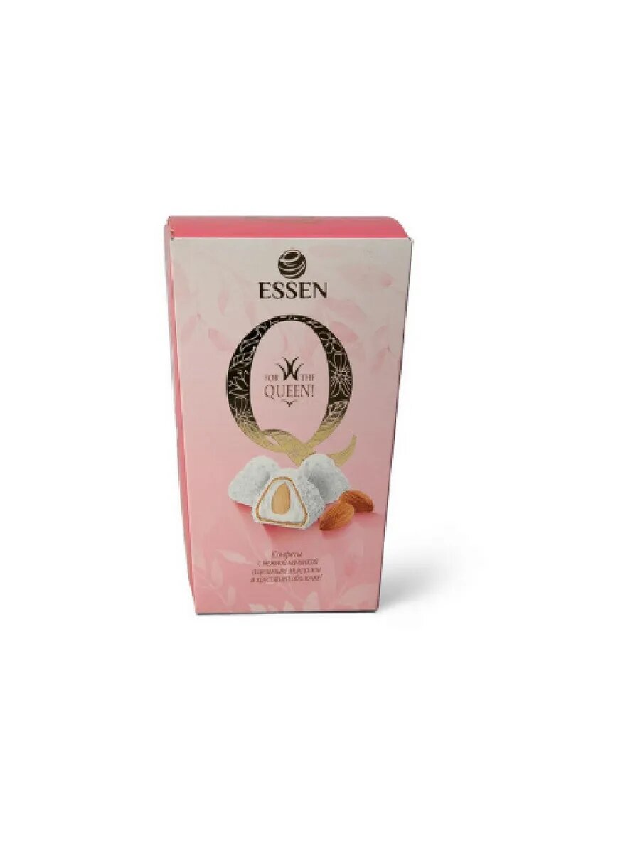 ESSEN Конфеты Q со сливочной начинкой, миндалём и кокосом, 150г