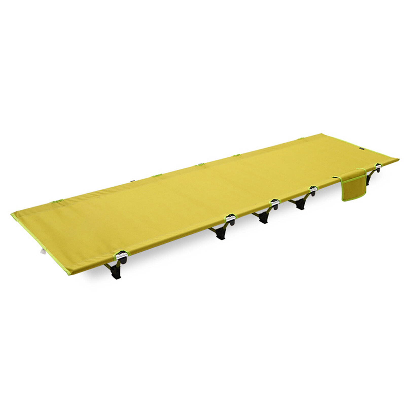 Уличная портативная складная кровать для одного человека Camping Cot грузоподъемность 330LB компактная для авантюры похода черный серый хаки зеленый красный синий 600D Оксфорд 7075 алюминиевый сплав размер 187*60*13.5 см вес 1900 г
