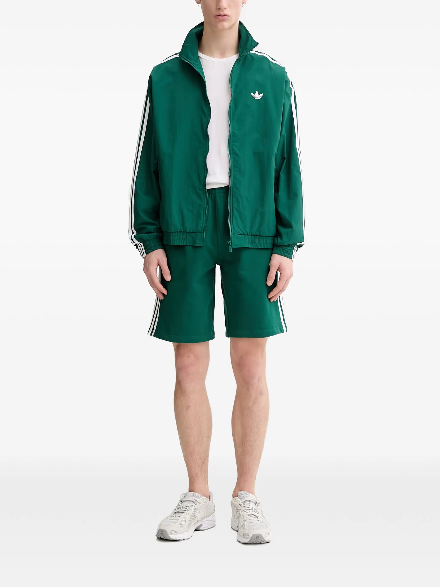 Куртка adidas Firebird logo-embroidered track jacket, размер 48 GER, green — фото 1