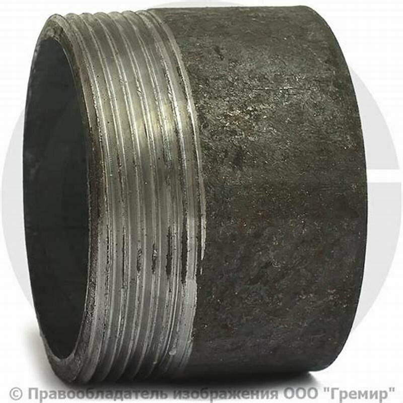 Резьба стальная Ду 50, L = 47 мм, из труб ГОСТ 3262-75, КАЗ