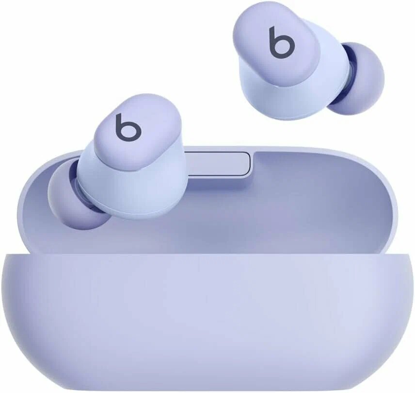 Подходит для Наушники Solo Buds, беспроводные, Bluetooth 5.3, время работы 18ч, голосовое управление, фиолетовый