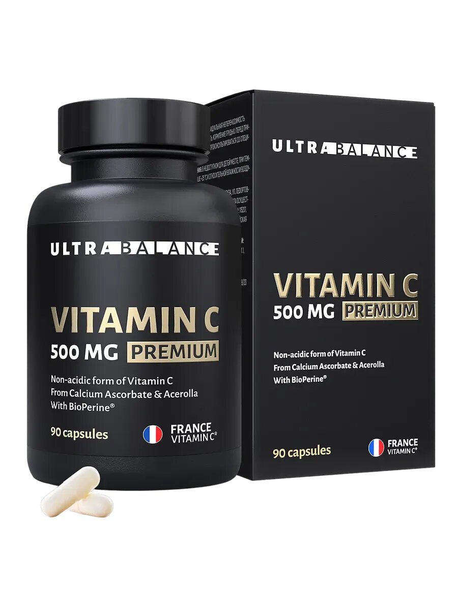 Витамин С 500 мг Премиум /Vitamin C 500 mg Premium UltraBalance капсулы по 900 мг 90 шт