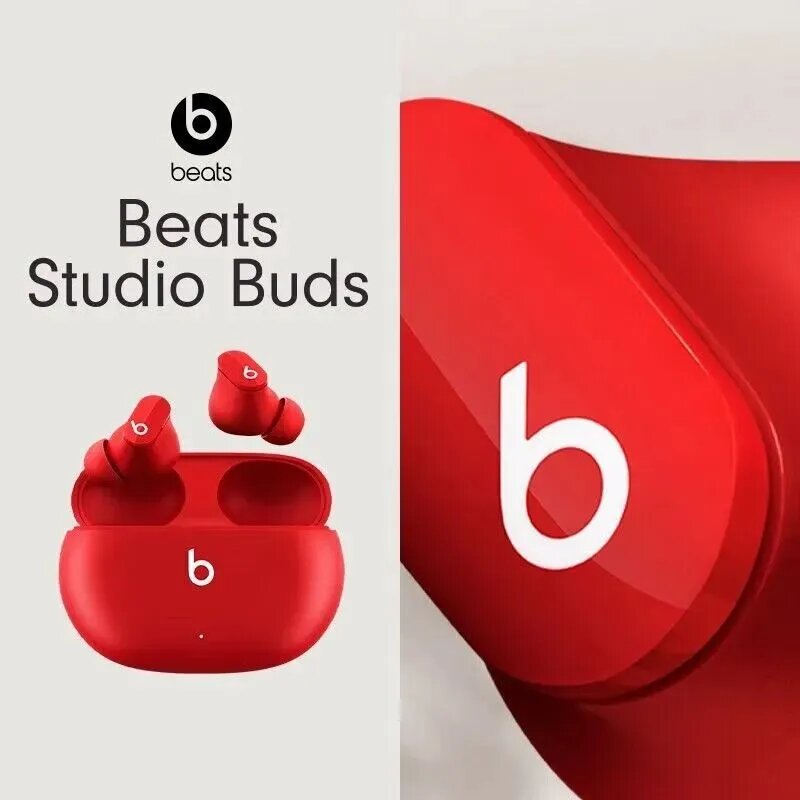 Beats Наушники беспроводные с микрофоном, красный