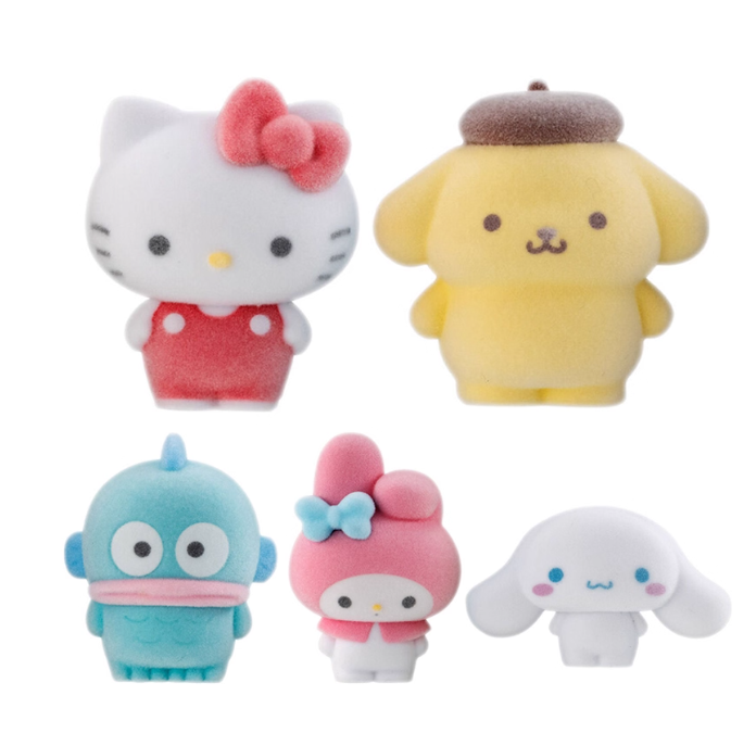 Игровые фигурки Sanrio Bandai для пляжного отдыха: Гашапон Куроми, Хелло Китти, Май Мелоди, Даниэль Набор из 5 фигурок