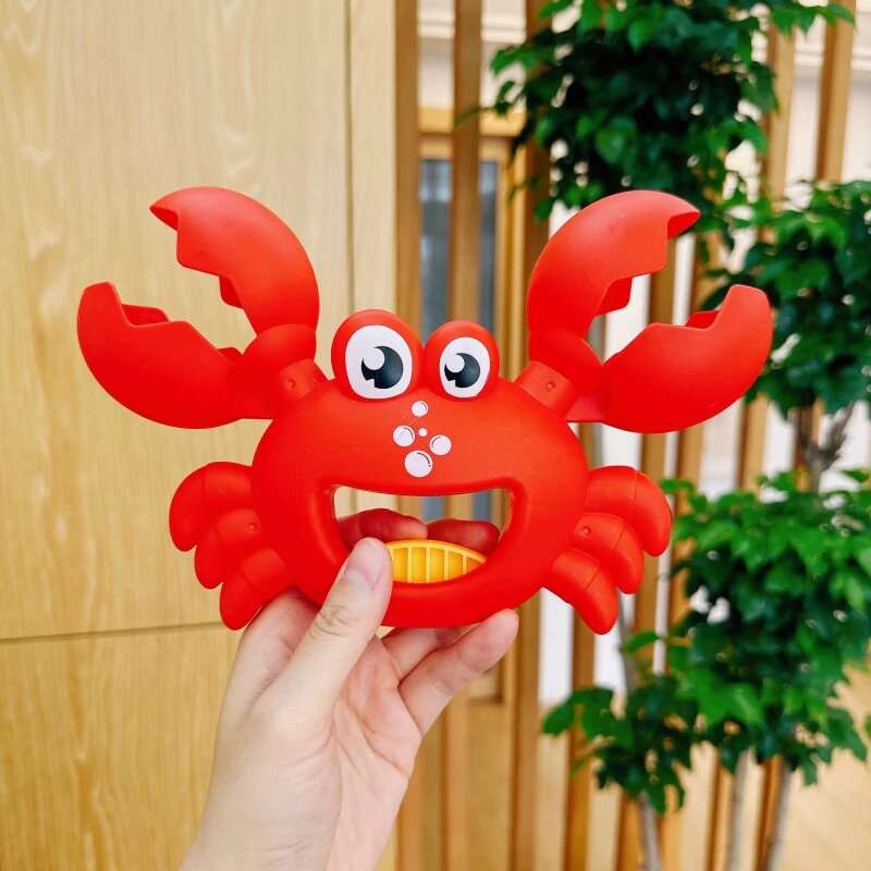 Клешня краба для пляжных игр с механической рукояткой, красная игрушка в динозавровой тематике, детская