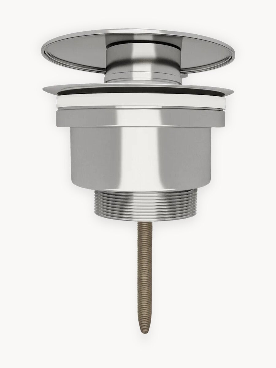 Донный клапан для раковины с переливом / без перелива универсальный Teymi Lina хром T140115