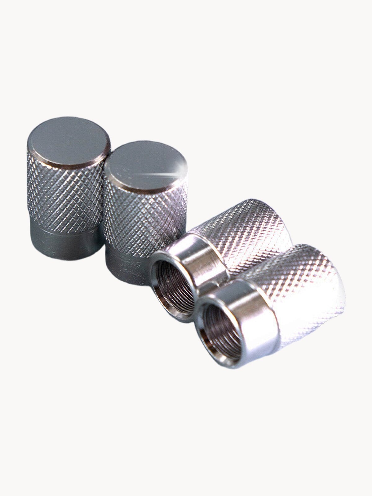 Колпачки на ниппель, колпачки на ниппель для авто, серебряный, 4 шт.