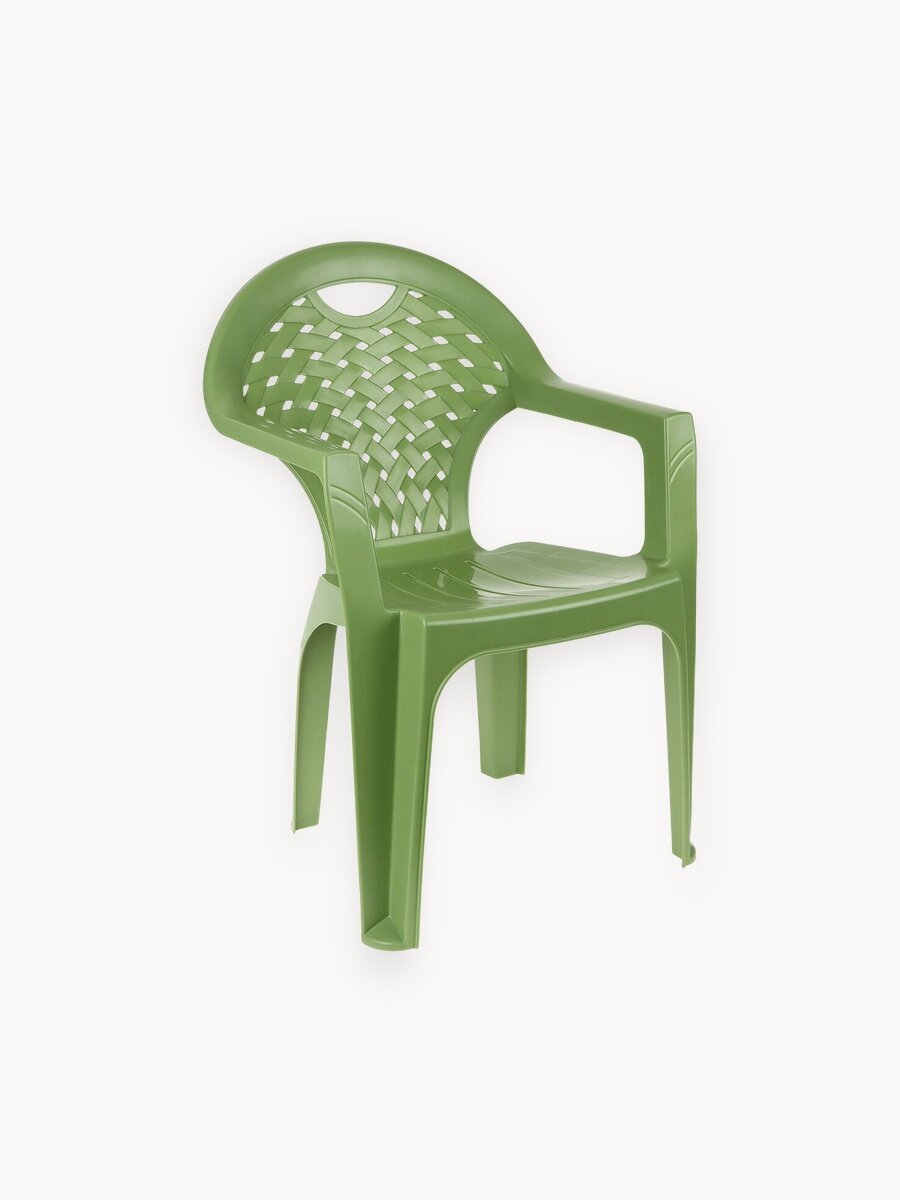 Кресло "Садовое", пластик, размер 58.5х54х80 см, цвет микс (зелёный)