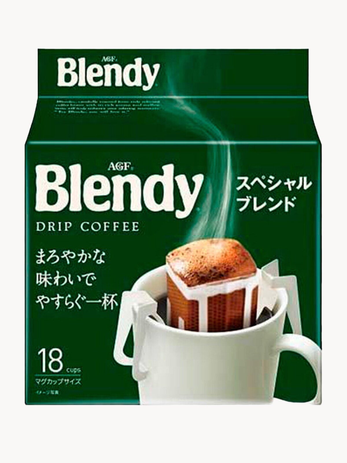 Молотый кофе AGF BLENDY MILD BLEND в дрип-пакетах (18 шт* 7гр)