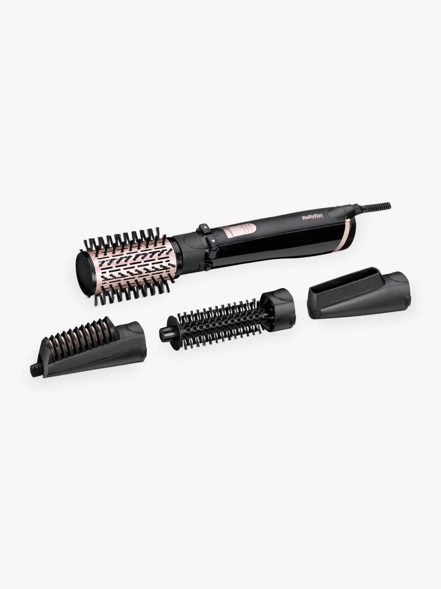 Фен-щетка BaByliss AS200E, черный/бежевый