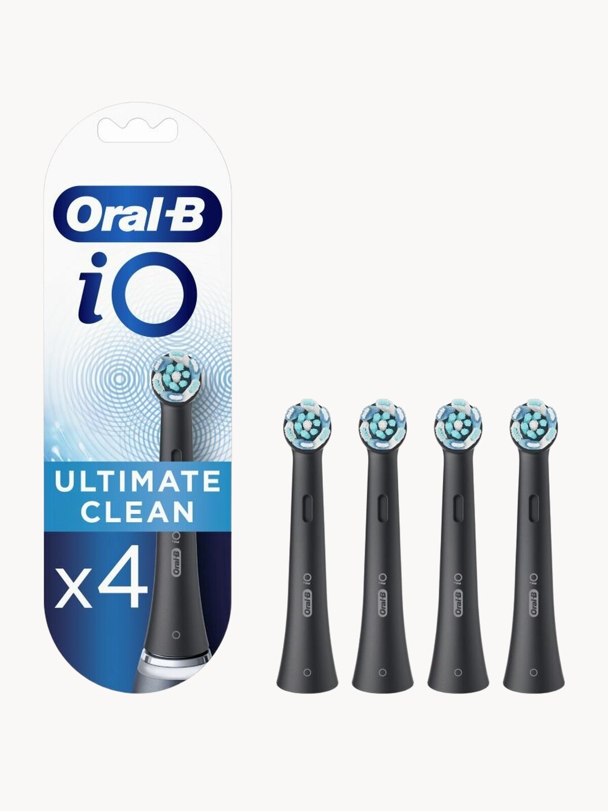 Насадки для зубной щетки ORAL-B iO Ultimate Clean Black черные 4 шт. для электрических щеток iO