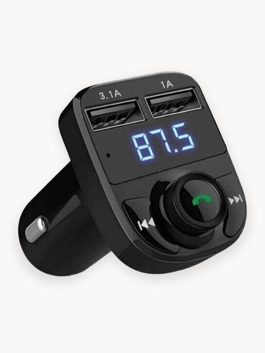 Автомобильный Bluetooth FM-трансмиттер LTX-8, воспроизведение с USB и MicroSD