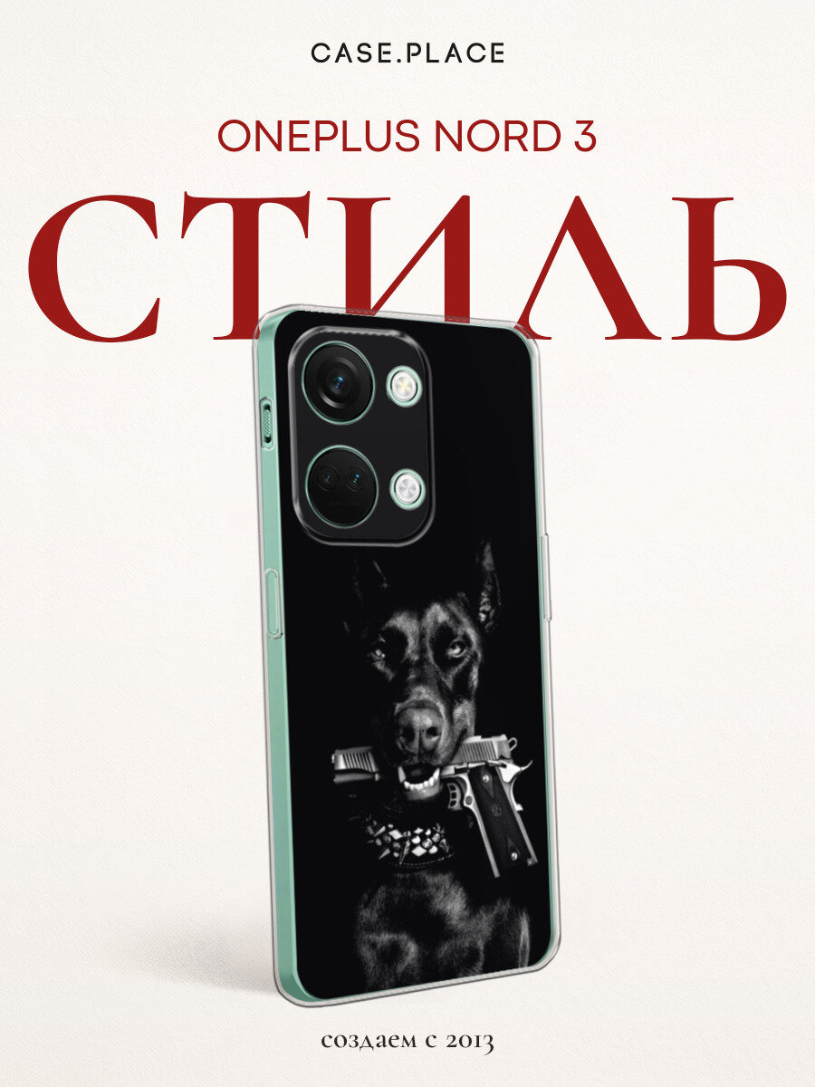 Чехол на OnePlus Nord 3 / Ван Плас Норд 3 с принтом Доберман