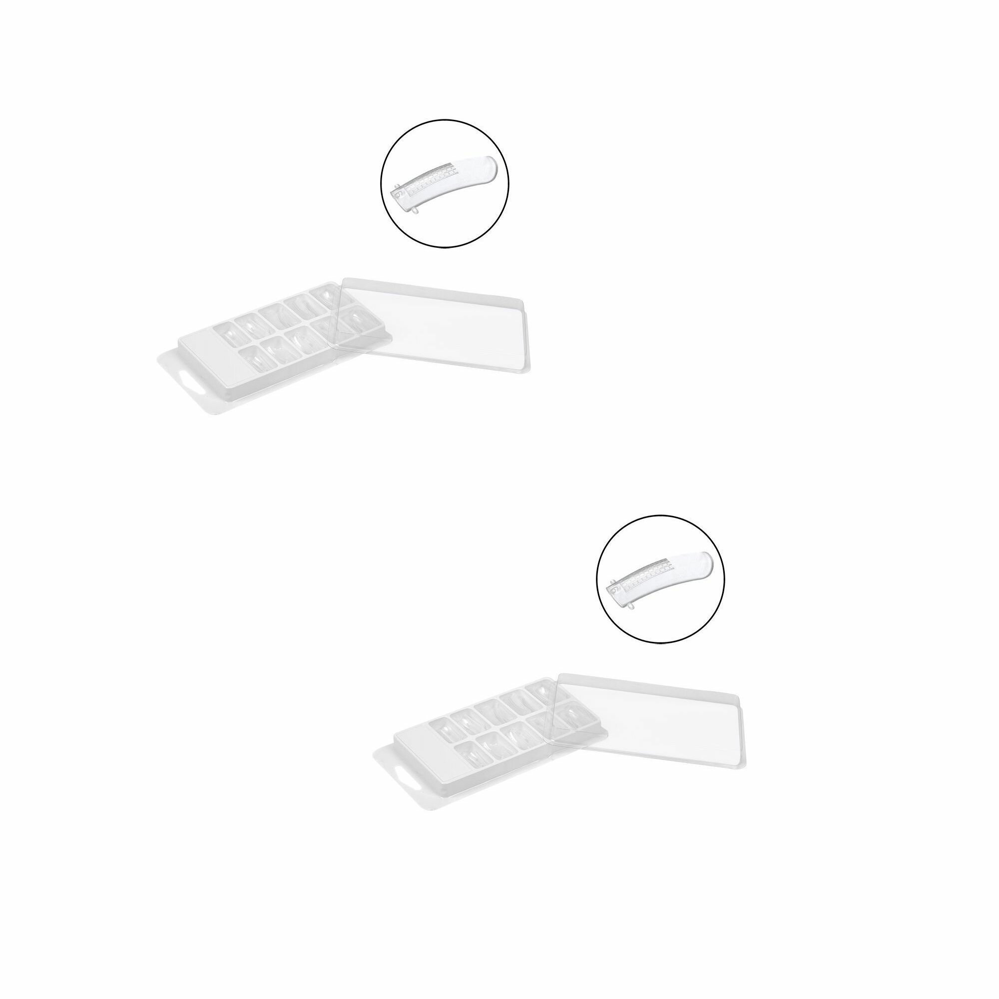 Nail Art Верхние формы для наращивания, прозрачный, 2 уп