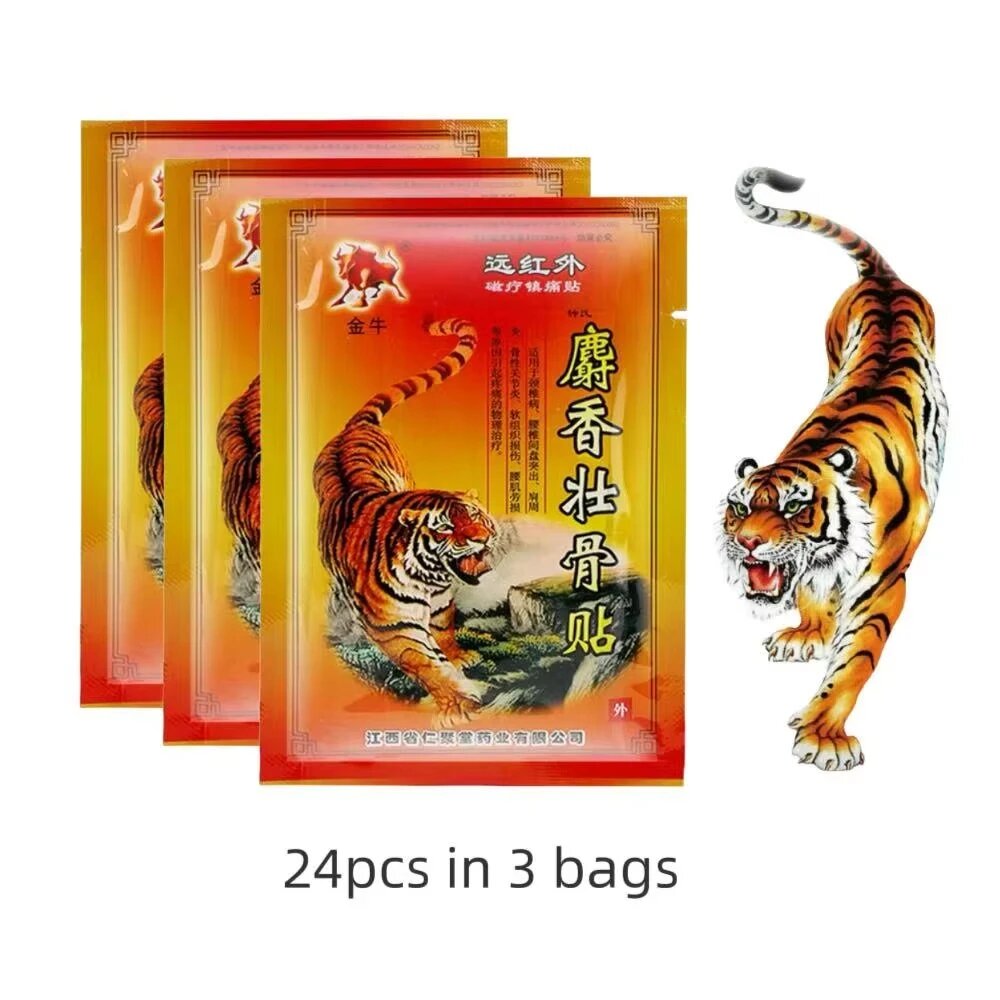 Обезболивающие пластыри "Tiger" 24шт в 3 уп.