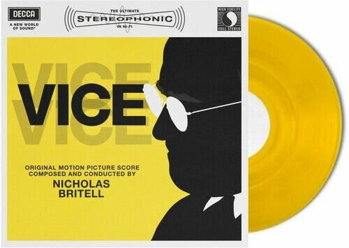 OST - NICHOLAS BRITELL - Vice (Motion Picture Score), (2LP, Ограниченное Переиздание, Желтый Винил) Виниловая Пластинка