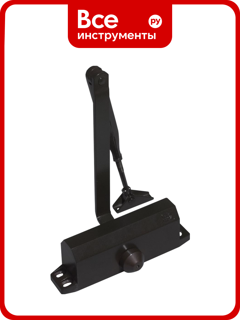 Доводчик DOORLOCK DL77N size 4/5 черный, крепежные размеры 162-168мм х 19мм 75543 противопожарный монтаж класс