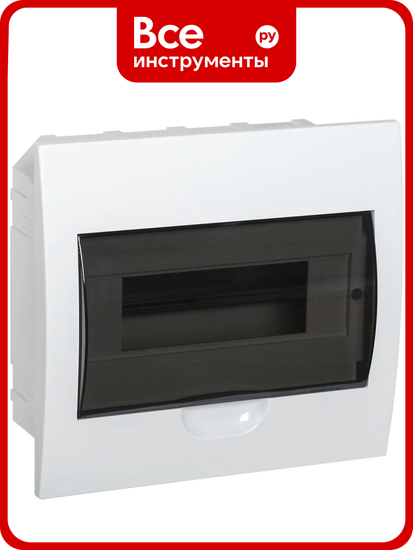 Корпус пластиковый IEK KREPTA 3 ЩРВ-Пк-10 IP41 белый MKP12-V-04-10-41, встраиваемый, однорядный, с ревизионным окошком