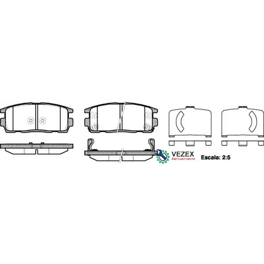 REMSA 126012 1260 12 FDB1935=223639 SBS [1605123] ! колодки дисковые з.\ Opel Antara 2.0CDTi/2.4i/3.2i 07>