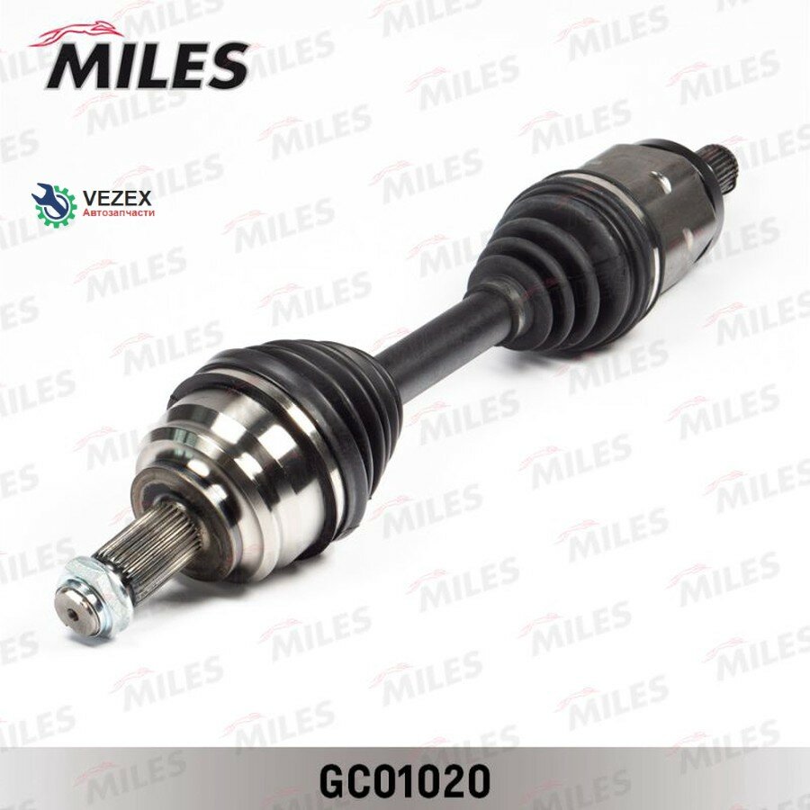 MILES GC01020 Привод в сборе передний левый BMW E53 3.0D-4.6 00- (GKN 304495) GC01020