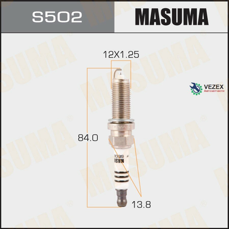 MASUMA S502IP свеча зажигания! IRIDIUM+PLATINUM SC16HR11/ILKAR7B11\ Toyota, Nissan, Subaru