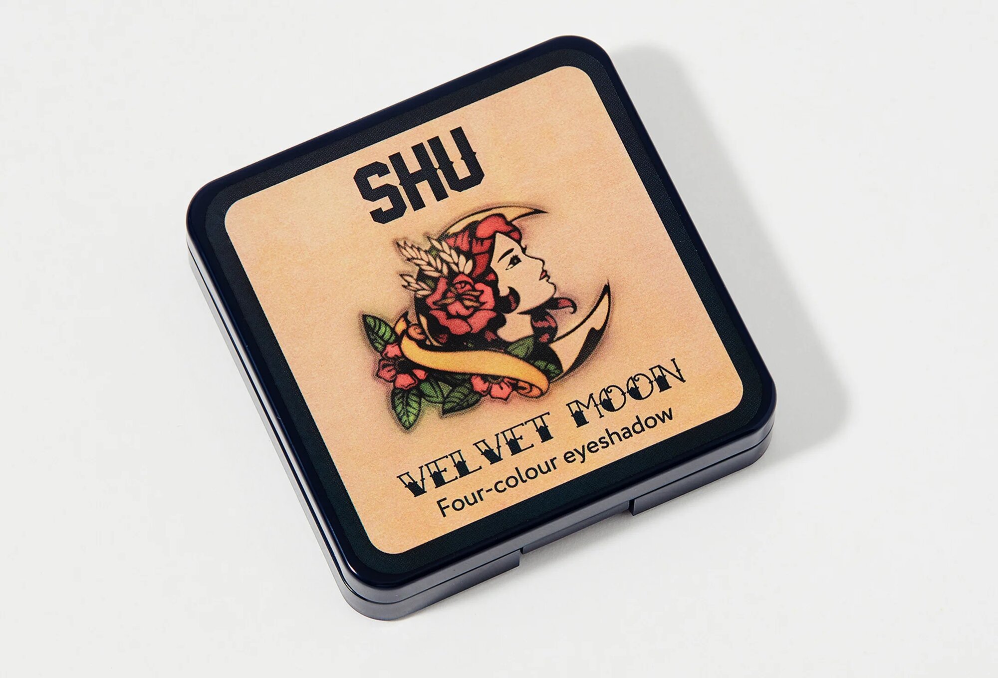 Тени для век SHU Velvet Moon тон 155, четырехцветные, красный нюд, устойчивые