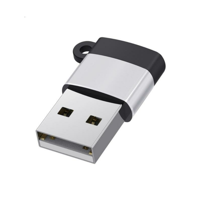 Универсальный переходник USB-C母 на USB-A父, Серебро