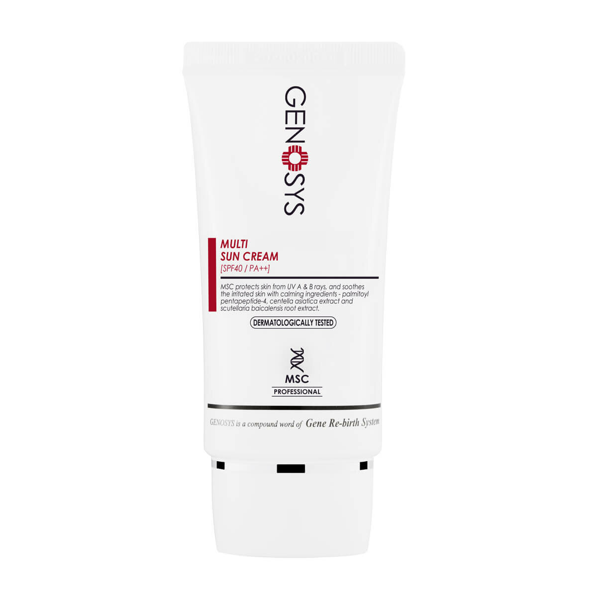 Genosys Multi Sun Cream SPF 40+ PA++ Солнцезащитный мультифункциональный крем