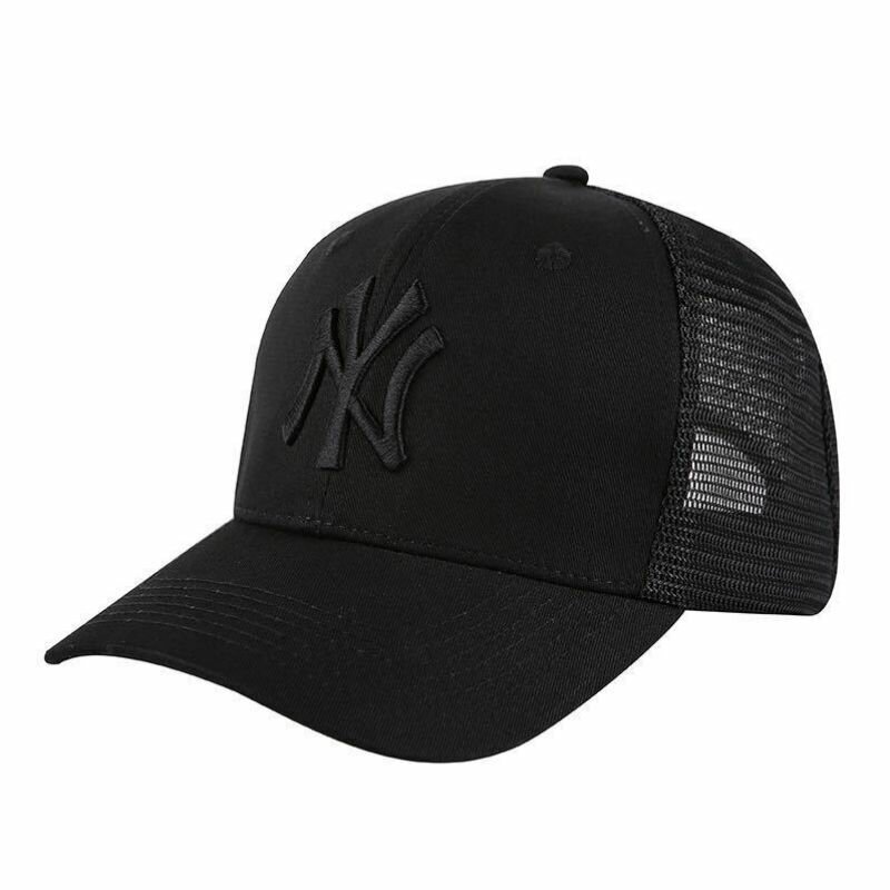 Бейсболка New Era "New York Yankees", мужская, женская, 100% полиэстер, Черный-черный