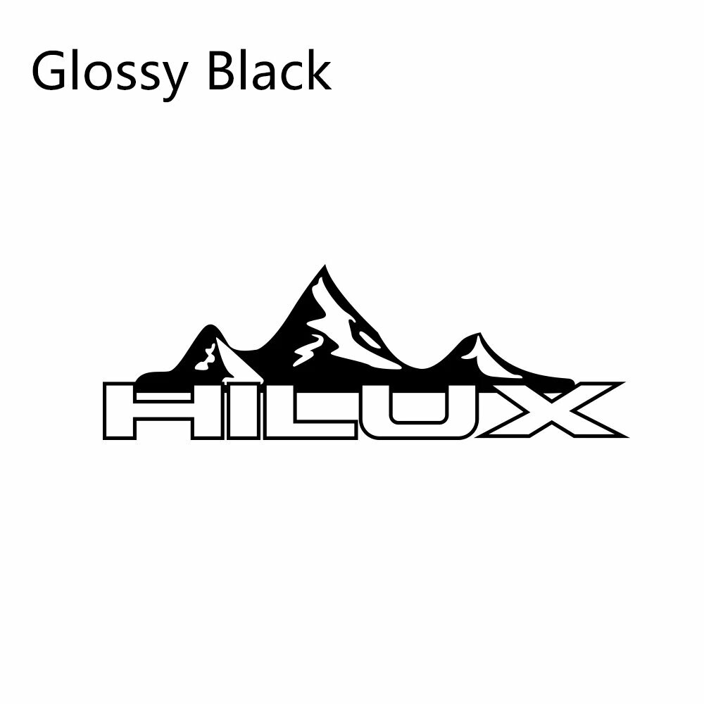 Наклейка на авто Toyota Hilux Glossy Black 50cmX16cm