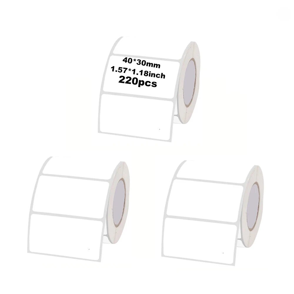 Marklife P50 Беспроводной термопринтер этикеток Белый, 3 rolls of white