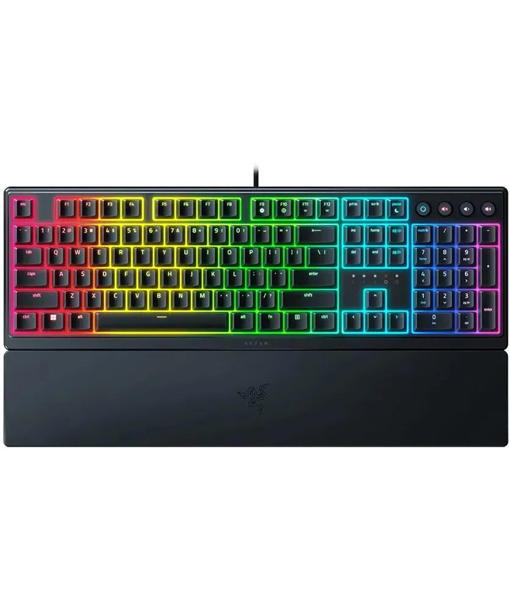 Клавиатура проводная Razer Ornata V3, RGB подсветка, черный (RZ03-04460800-R3R1)