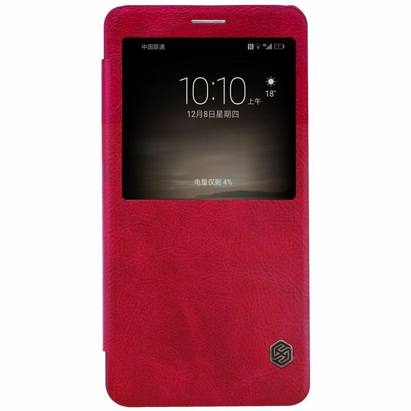 Чехол книжка для смартфона Nillkin QIN Series для Samsung Galaxy A7 2016, красный